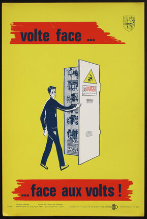 AINF - Volte face... face aux volts! | Original Vintage Poster ...