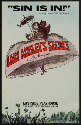 Lady Audley's Secret - East Side Playhouse NYC 1972 (Window Card ...