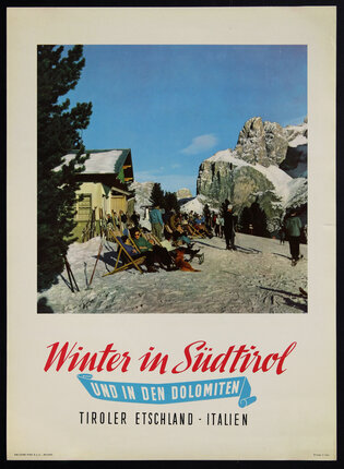 Winter in Südtirol und in den Dolomiten - Tiroler Etschland - Italien ...