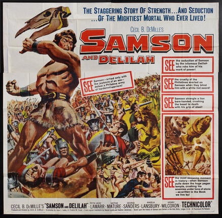 Samson and Delilah (Re-release Six-Sheet) | Original Vintage Poster ...