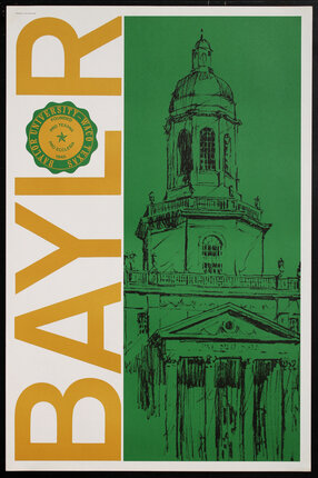 Baylor University (Pro Ecclesia, Pro Texana) | Original Vintage Poster ...