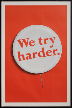 We Try Harder | Original Vintage Poster | Chisholm Larsson Gallery