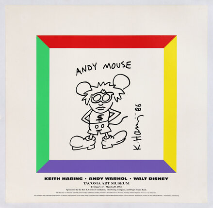 Andy Mouse (Keith Haring, Andy Warhol, Walt Disney) Tacoma Art Museum ...