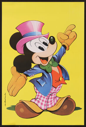 Mickey Mouse (with Yellow Background) | Original Vintage Poster ...