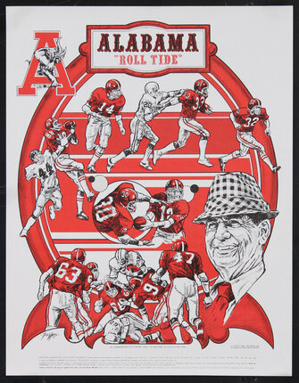Alabama Roll Tide | Original Vintage Poster | Chisholm Larsson Gallery