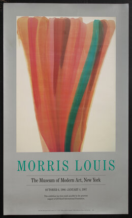 Morris Louis - The Museum of Modern Art | Original Vintage Poster ...